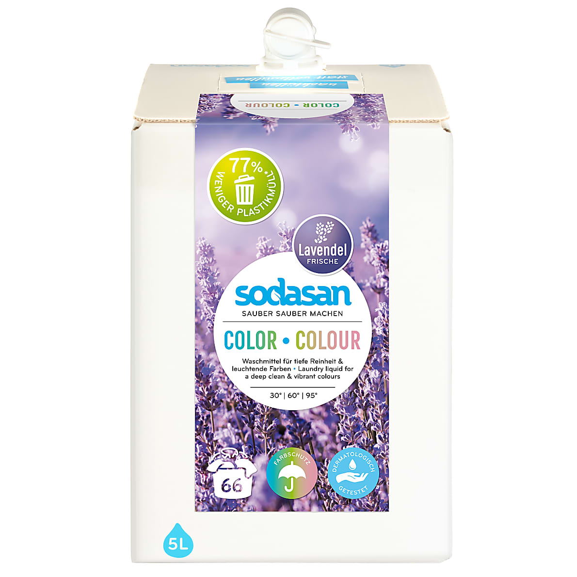 Sodasan Lessive Liquide Couleur Lavande 5L I BigGreenSmile